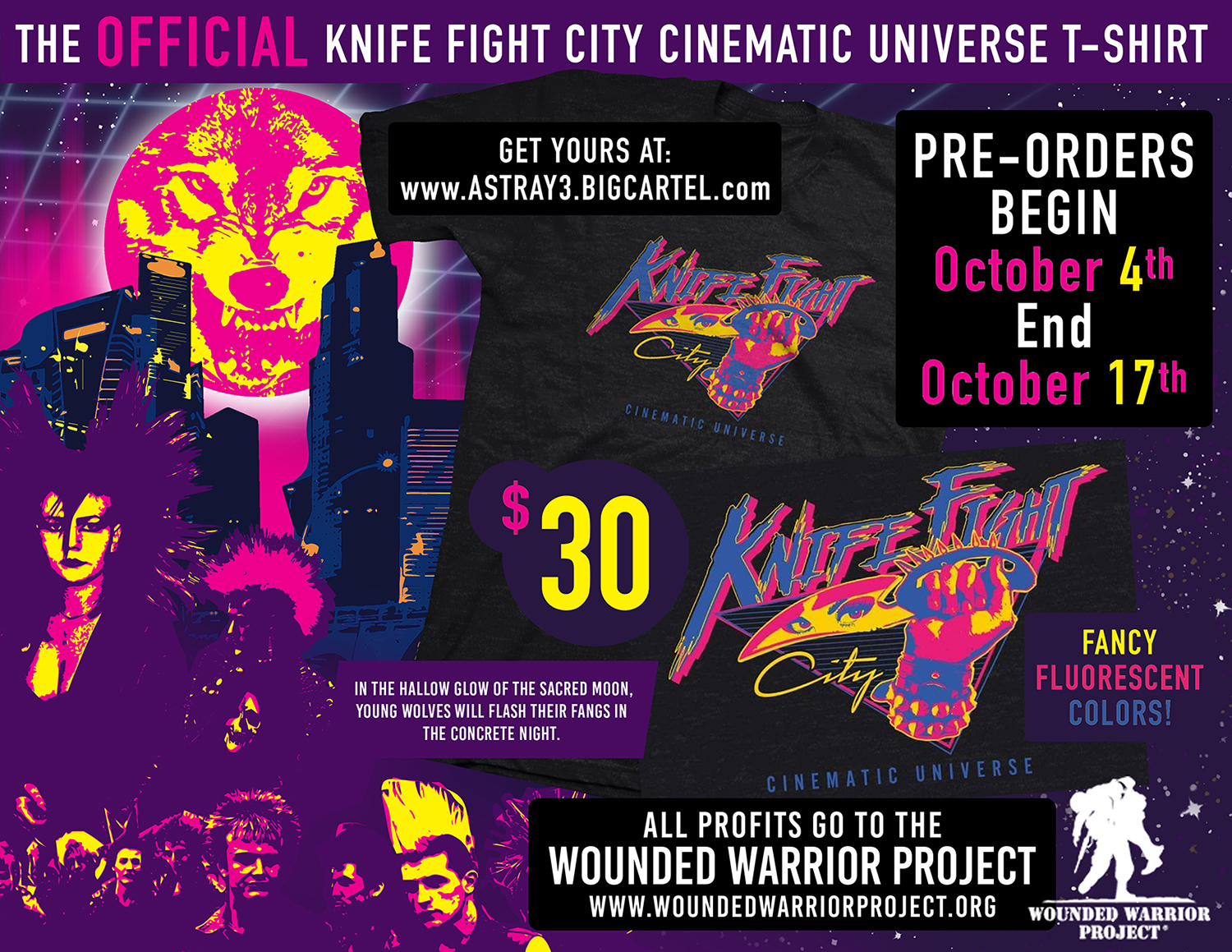 Knife Fight City T-shirt and Patches! – Astray3