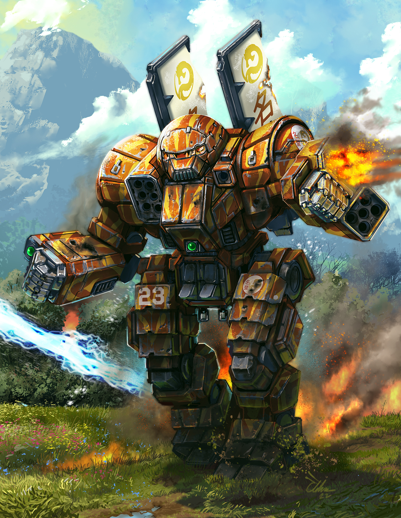 Kintaro battlemech redesign. – Astray3