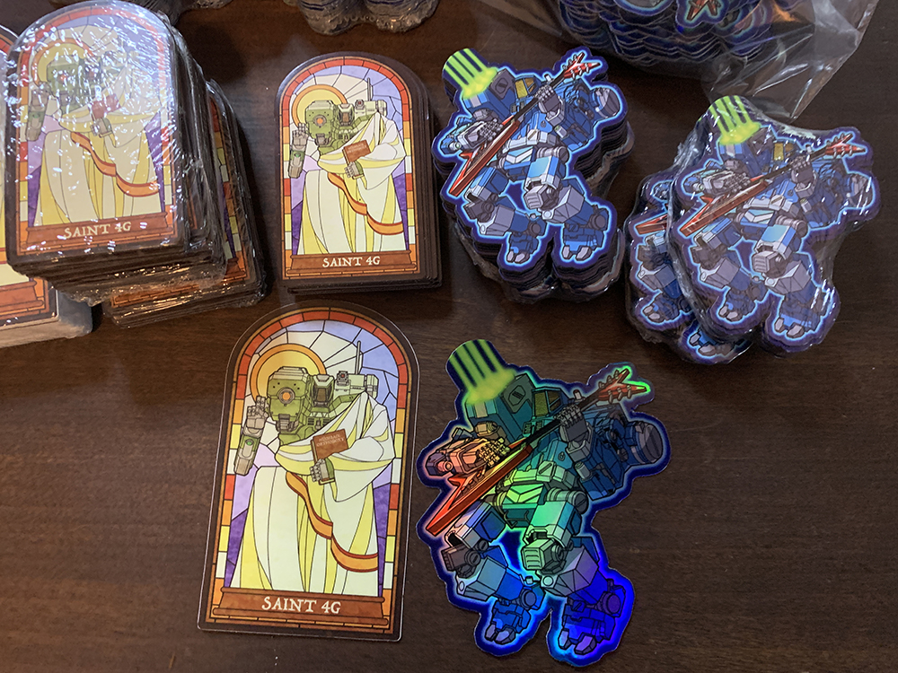 Saint 4G and Radical Hunchback stickers and magnets! – Astray3